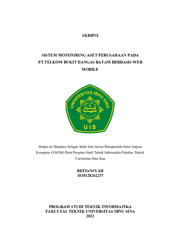 (DOC) SKRIPSI final refiansyah