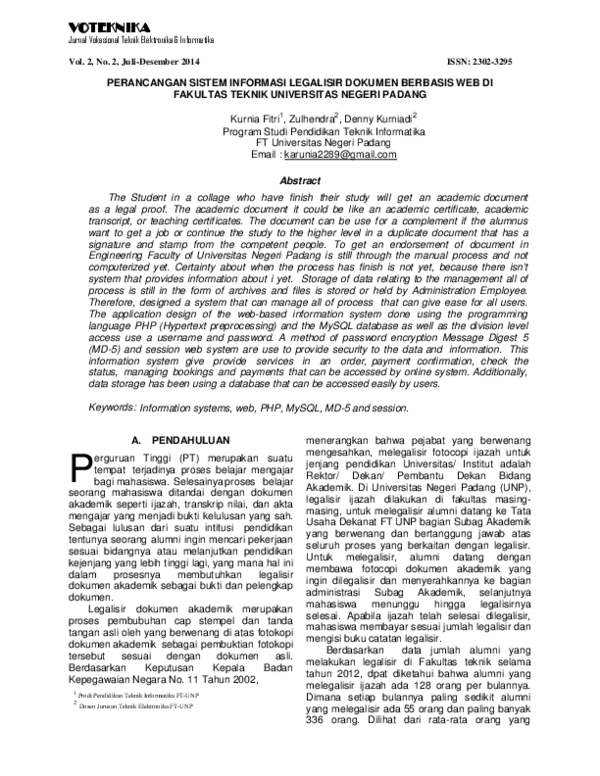 (PDF) Perancangan Sistem Informasi Legalisir Dokumen Berbasis Web DI ...