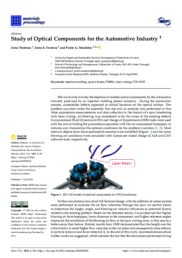 (PDF) Study of Optical Components for the Automotive Industry