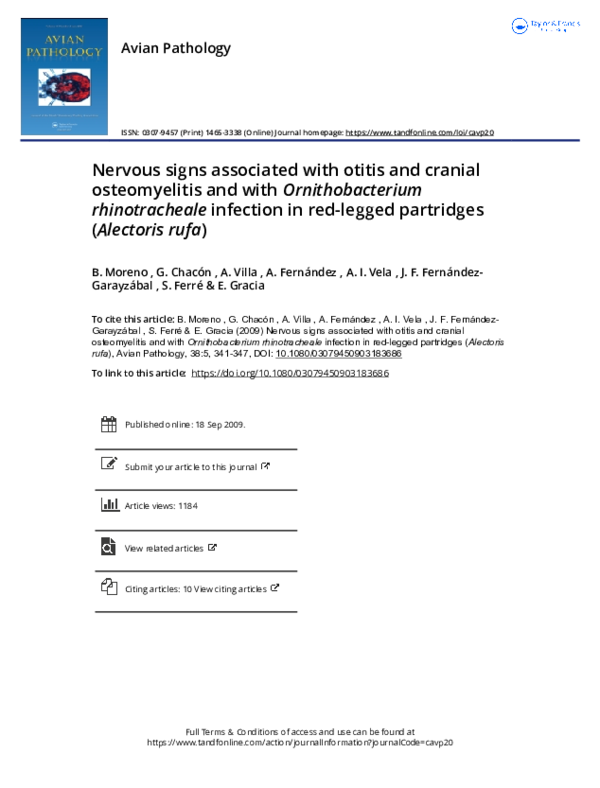 (PDF) Nervous signs associated with otitis and cranial osteomyelitis ...