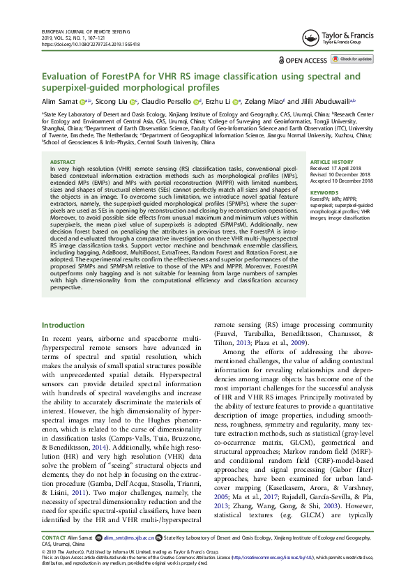 (PDF) Classification of VHR Multispectral Images Using ExtraTrees and Maximally Stable Extremal ...
