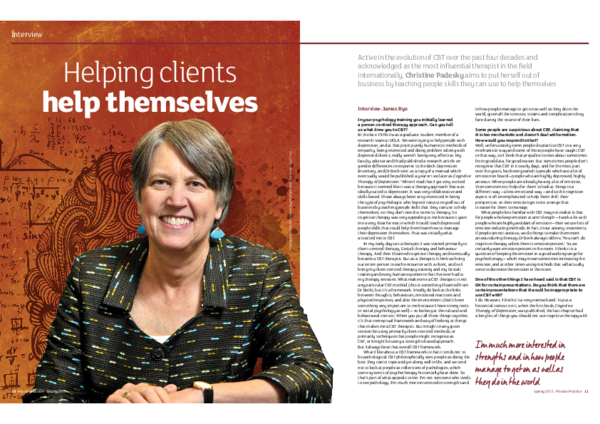 (PDF) Helping Clients Help Themselves An Interview with Christine Padesky