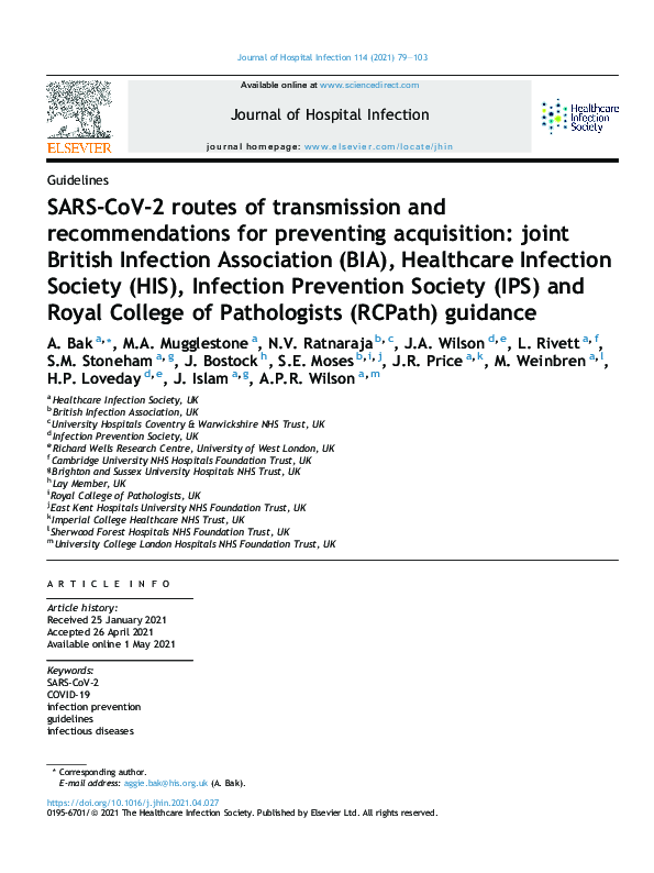 (PDF) COVID-19 Transmission and Prevention Guidelines