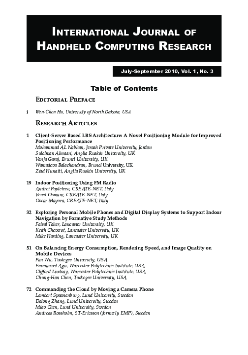 (PDF) Client-Server Based LBS Architecture