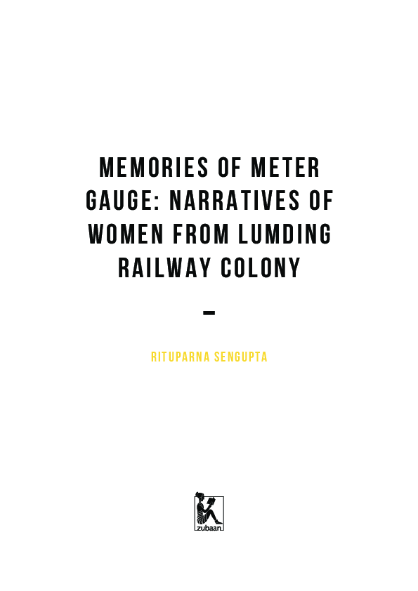 (PDF) Memories of Meter Gauge : Narratives of Women from Lumding ...