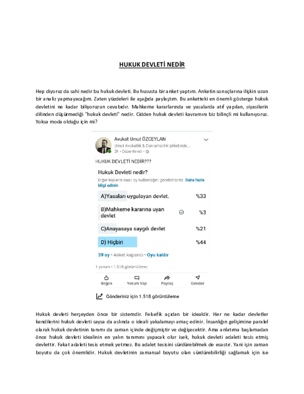 (PDF) HUKUK DEVLETİ NEDİR