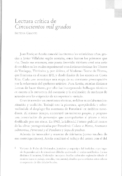 (PDF) Lectura crítica de Cincocientos mil grados