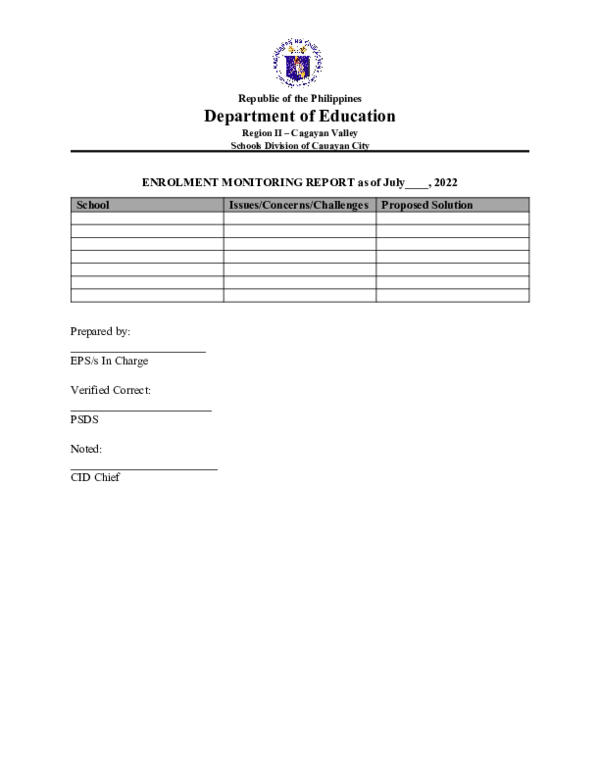 (DOC) Monitoring template enrolment