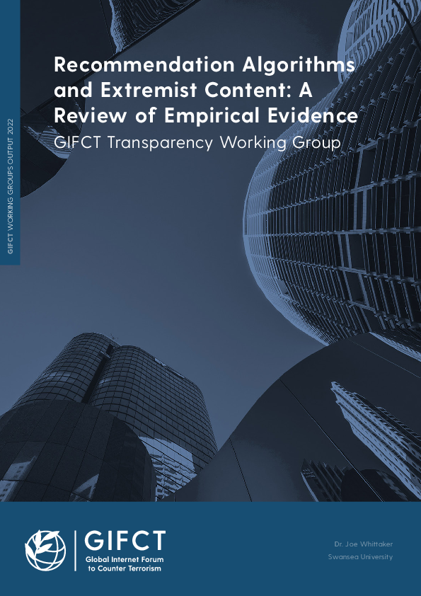 (PDF) Whittaker 2022 Recommendation Algorithms and Extremist Content A Review of Empirical Evidence