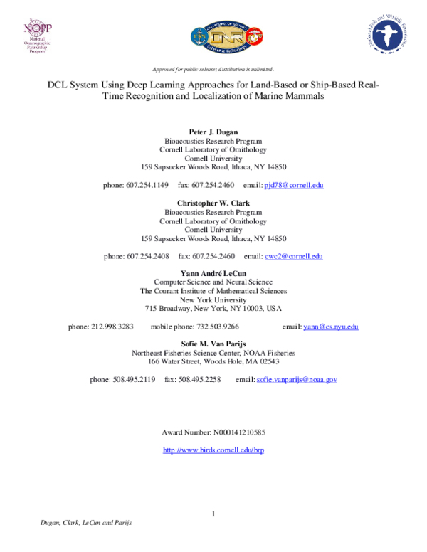 (PDF) Phase 3: DCL System Using Deep Learning Approaches for Land-based ...