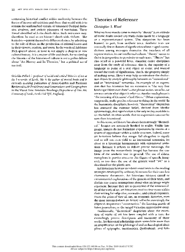 (PDF) Theories of Reference