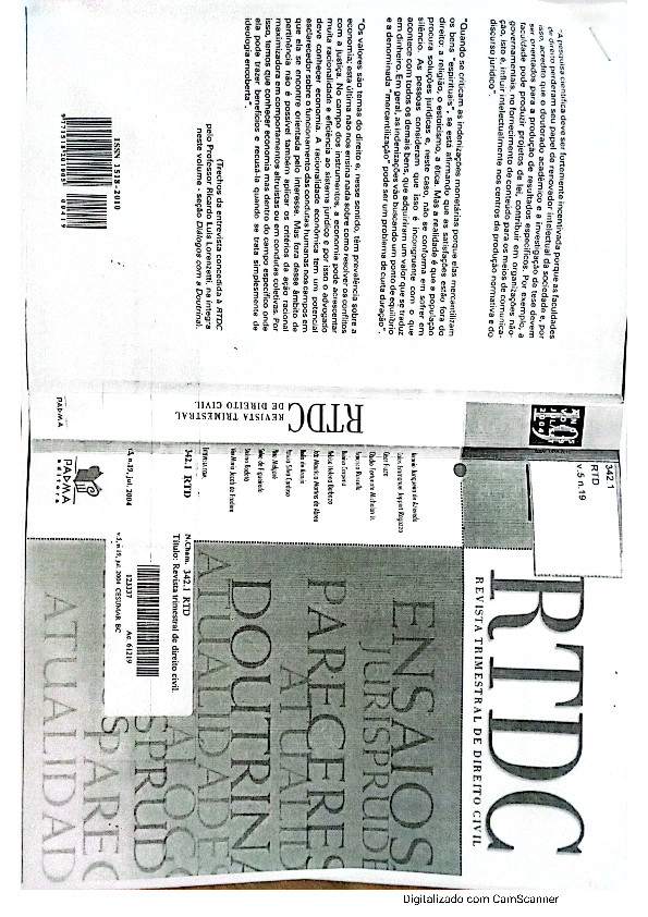 (PDF) CORPO ELETRONICO STEFANO RODOTA RTDC VOL | Jaqueline Paulichi - Academia.edu