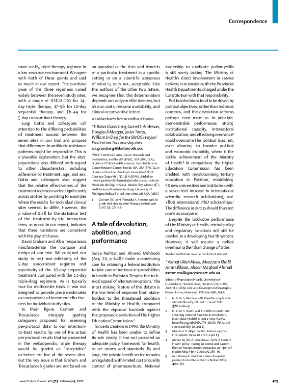 (PDF) A tale of devolution, abolition, and performance