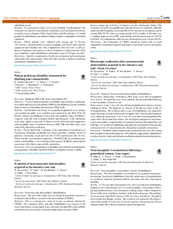 (PDF) Patient preference disability assessment for disabling knee ...