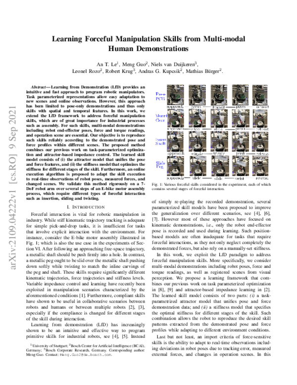 (PDF) Learning Forceful Manipulation Skills from Multi-modal Human Demonstrations