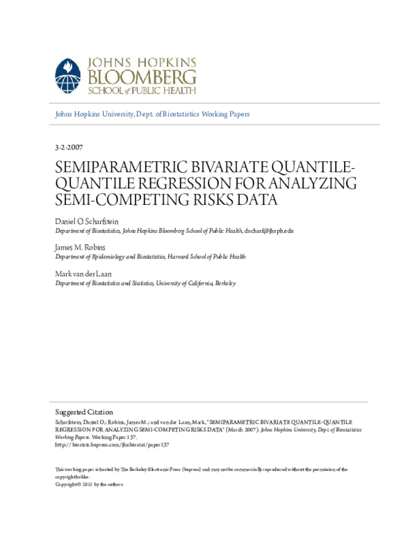 Semiparametric Bivariate Quantile-Quantile Regression for Analyzing ...