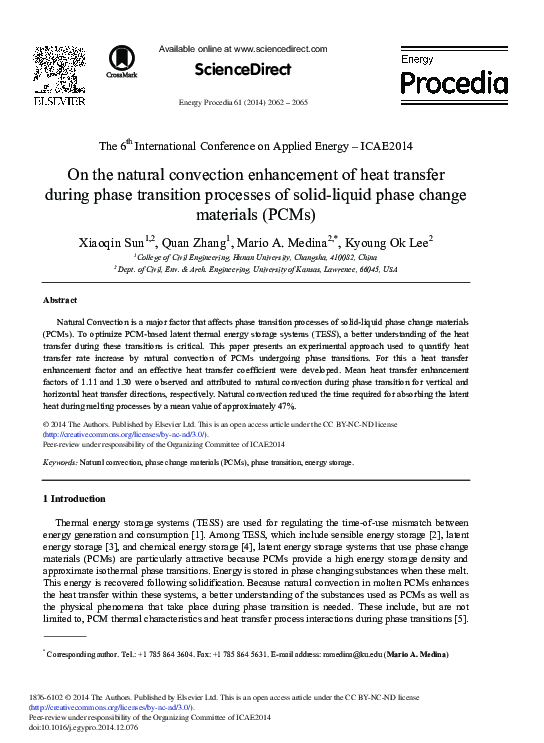 (PDF) On the Natural Convection Enhancement of Heat Transfer during Phase Transition Processes ...