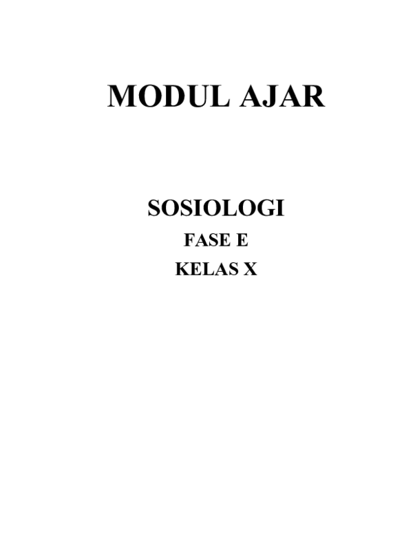 (PDF) Modul-ajar Sosiologi Fase E