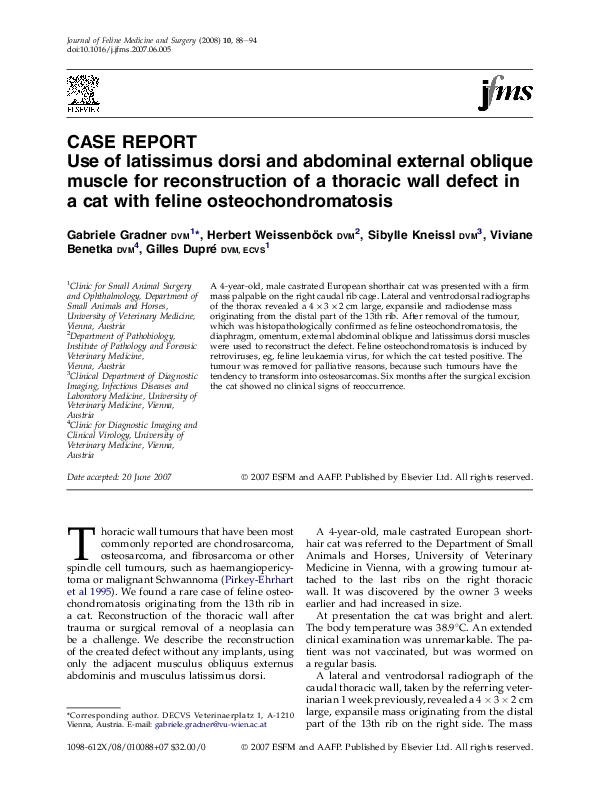 (PDF) Use of latissimus dorsi and abdominal external oblique muscle for ...