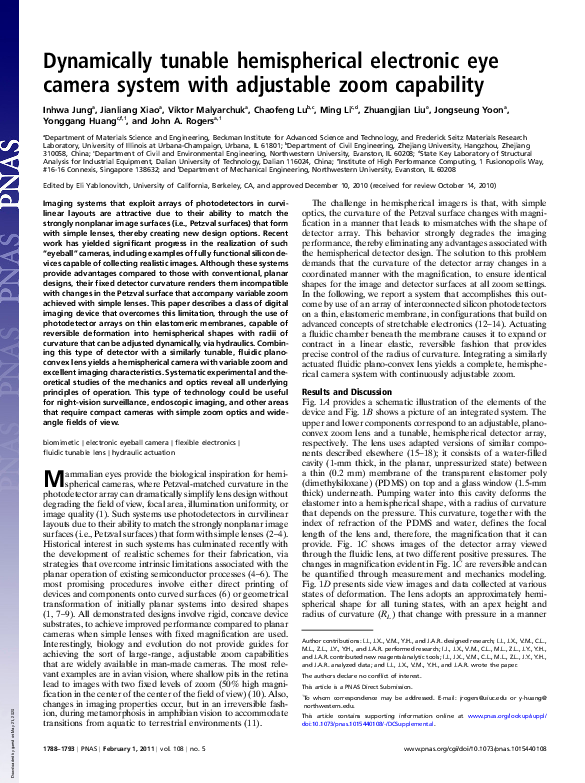 (PDF) Tunable Hemispherical Camera with Dynamic Zoom (PDF) Tunable Hemispherical Camera with Dynamic Zoom