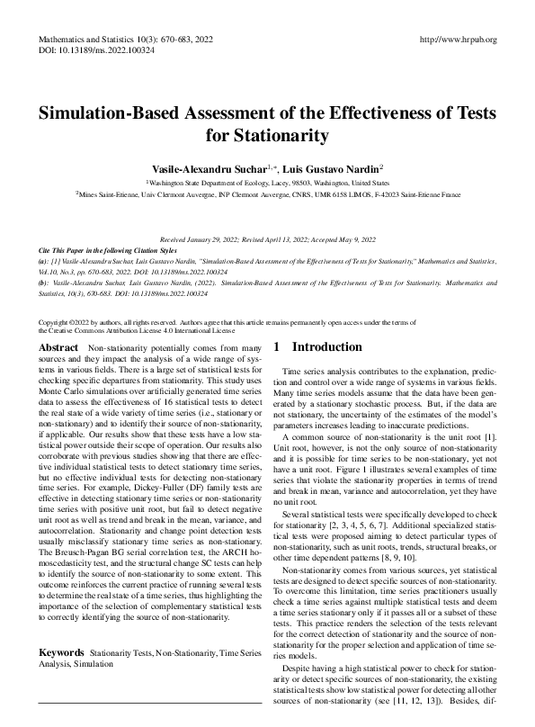 (PDF) Simulation-Based Assessment of the Effectiveness of Tests for ...