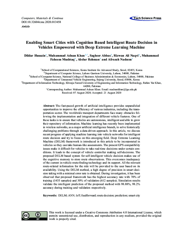 (PDF) Enabling Smart Cities with Cognition Based Intelligent Route ...
