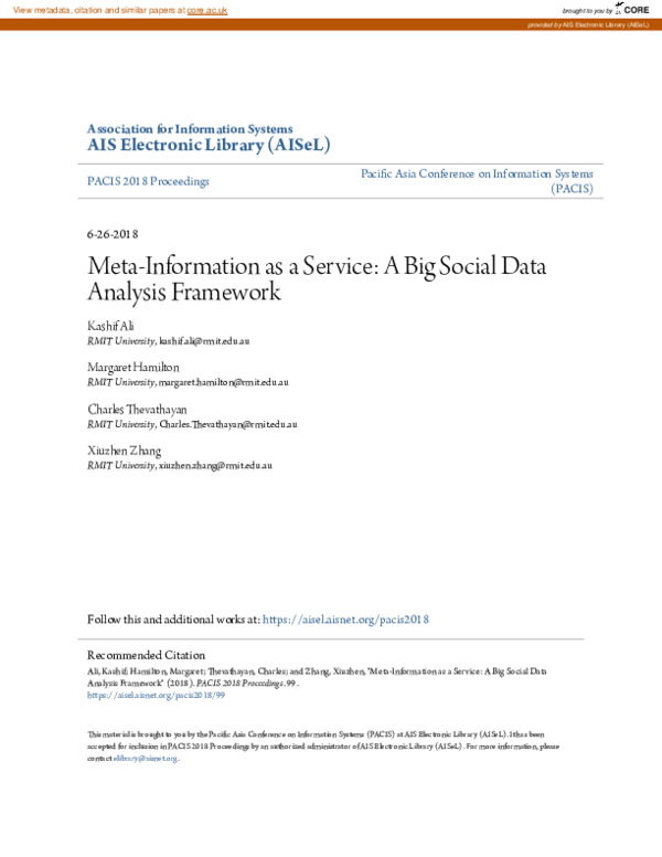 (PDF) Meta-Information as a Service: A Big Social Data Analysis Framework