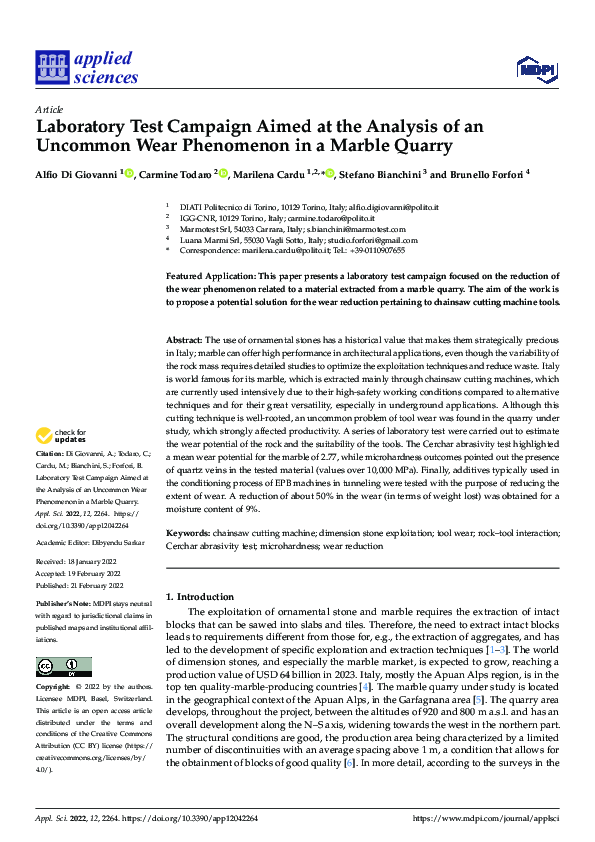 (PDF) Laboratory Test Campaign Aimed at the Analysis of an Uncommon ...