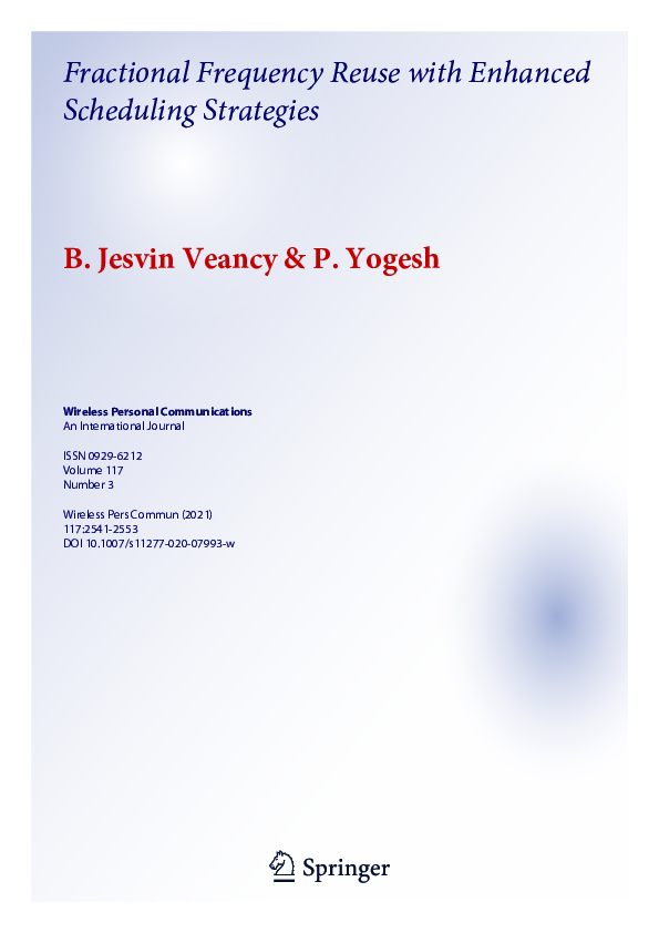 (PDF) Fractional Frequency Reuse with Enhanced Scheduling Strategies