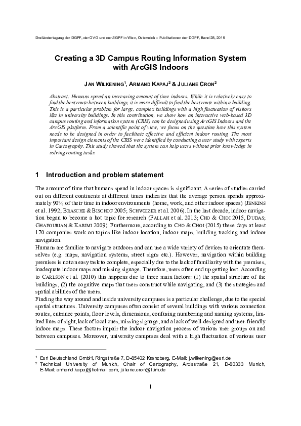 (PDF) Creating a 3D Campus Routing Information System with ArcGIS ...