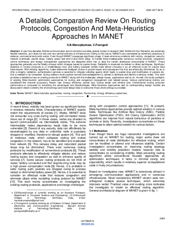 (PDF) A Detailed Comparative Review On Routing Protocols, Congestion ...