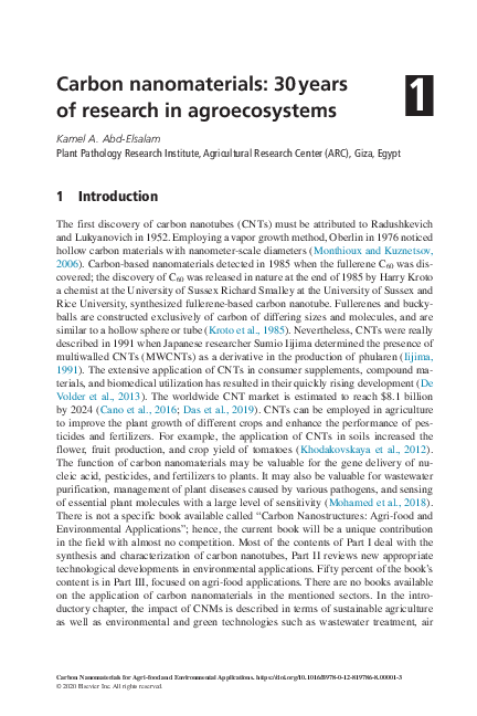 (PDF) Carbon Nanomaterials for Agri-Food and Environmental Applications