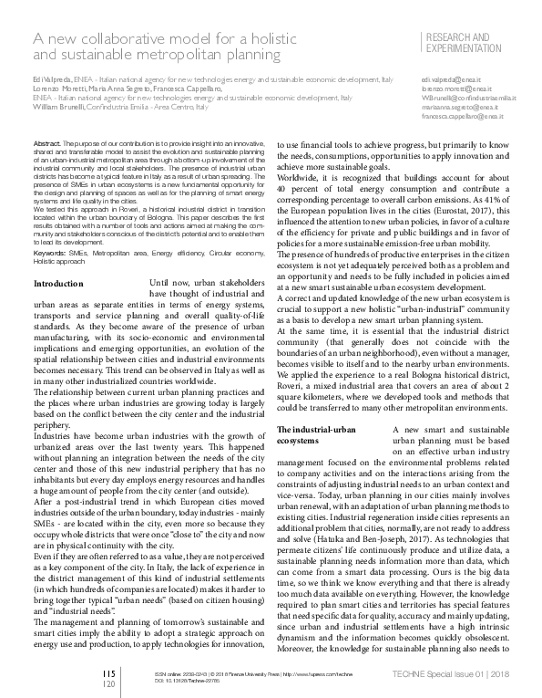 (PDF) A new collaborative model for a holistic and sustainable metropolitan planning | Maria ...