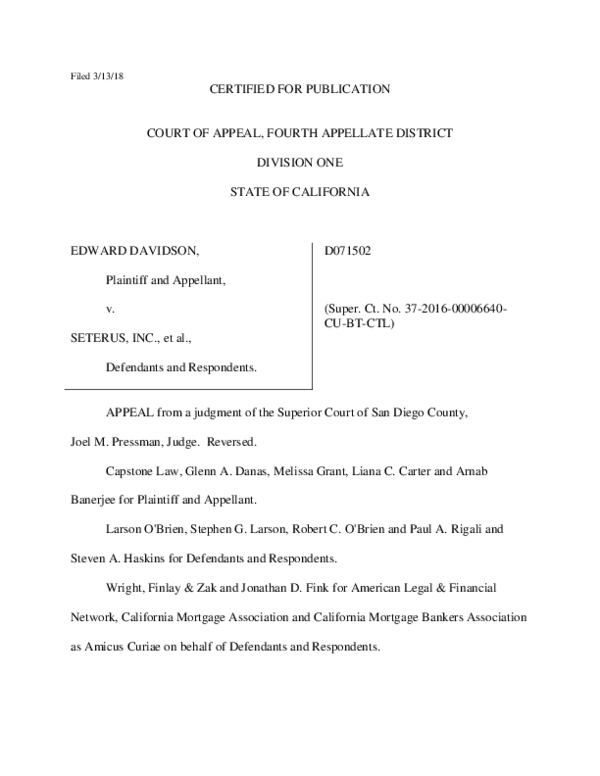 (PDF) California Appeal Court Rules Mortgage Servicers Are ‘Debt Collectors’ As Defined By State ...
