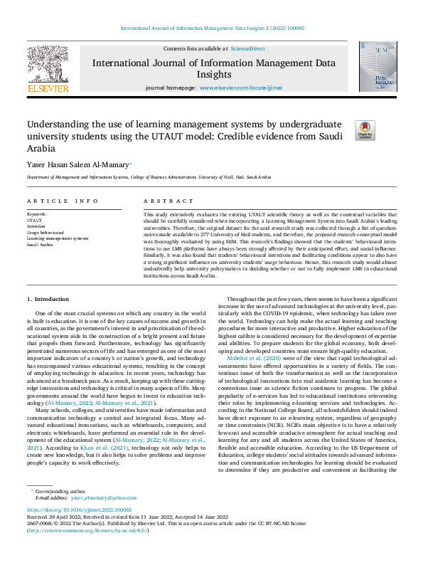 (PDF) Understanding the use of learning management systems by undergraduate university students ...