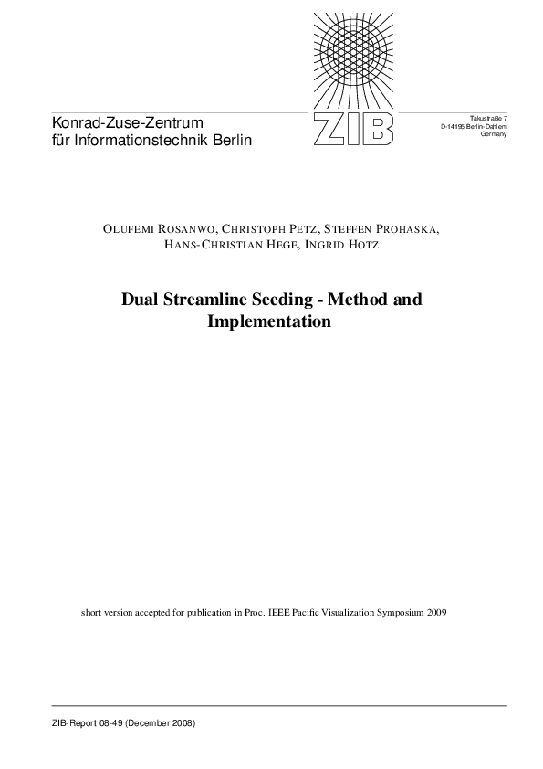(PDF) Dual Streamline Seeding: Method and Implementation | Ingrid Hotz ...