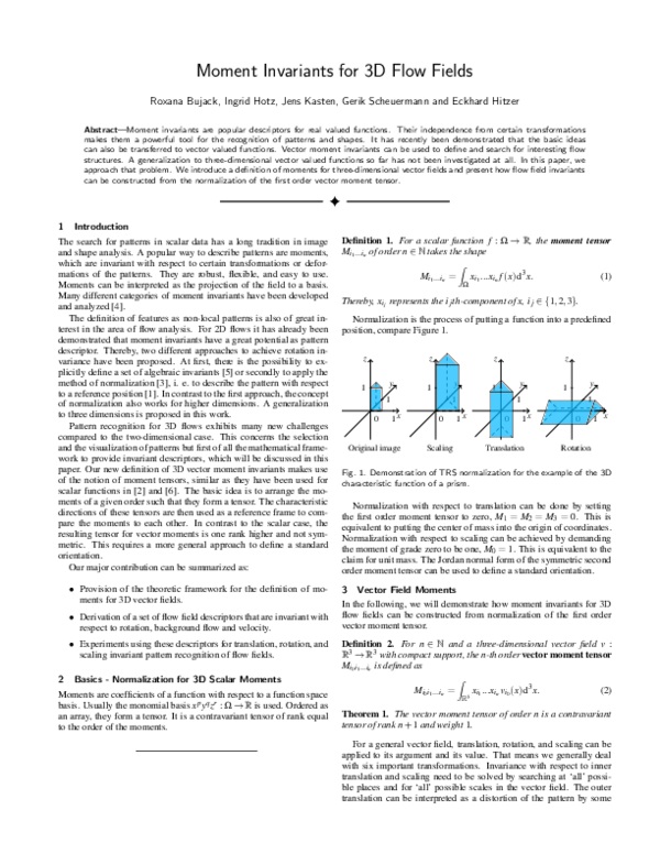 (PDF) Moment Invariants for 3D Flow Fields | Ingrid Hotz - Academia.edu