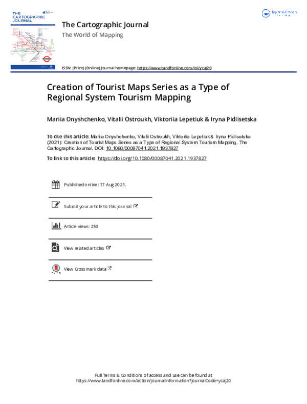 (PDF) The Cartographic Journal The World of Mapping