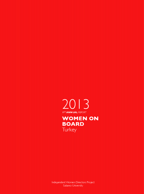 (PDF) Women on board Turkey: 2013 1st Annual Report (Independent Women ...