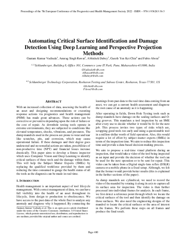 (PDF) Automating Critical Surface Identification and Damage Detection Using Deep Learning and ...
