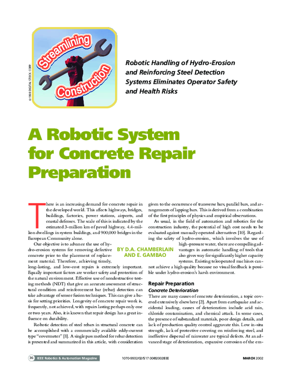 (PDF) A robotic system for concrete repair preparation