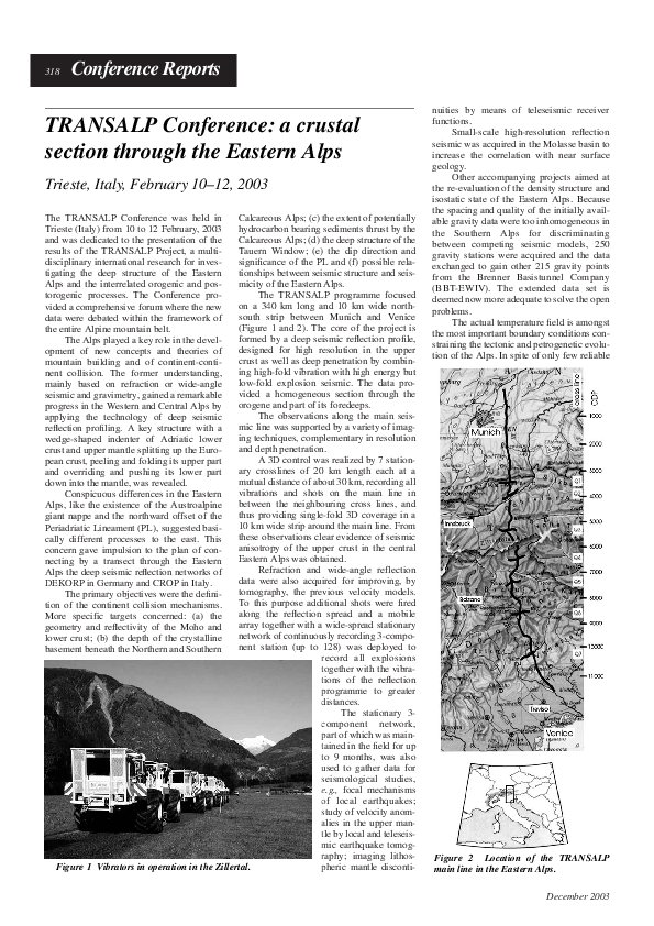 (PDF) Conference Reports