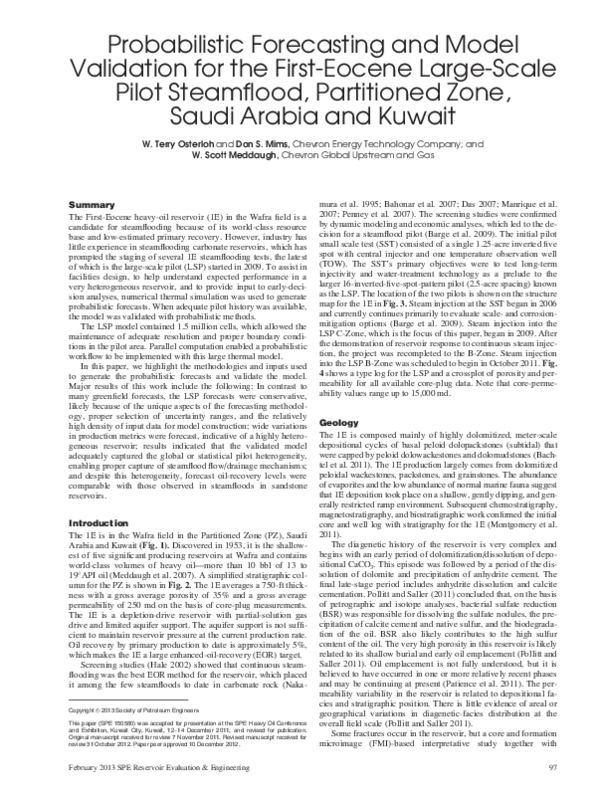 (PDF) Probabilistic Forecasting and Model Validation for the First ...