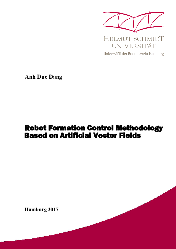 Pdf Robot Formation Control Methodology Based On Artificial Vector Fields