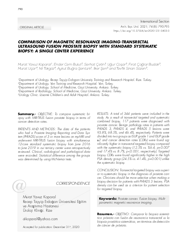 (PDF) Comparison of magnetic resonance imaging-transrectal ultrasound ...