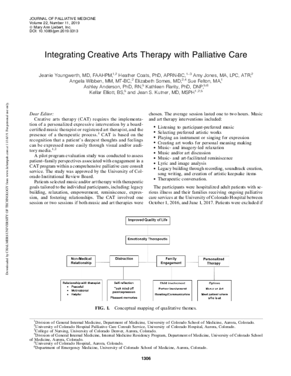 (PDF) Integrating Creative Arts Therapy with Palliative Care