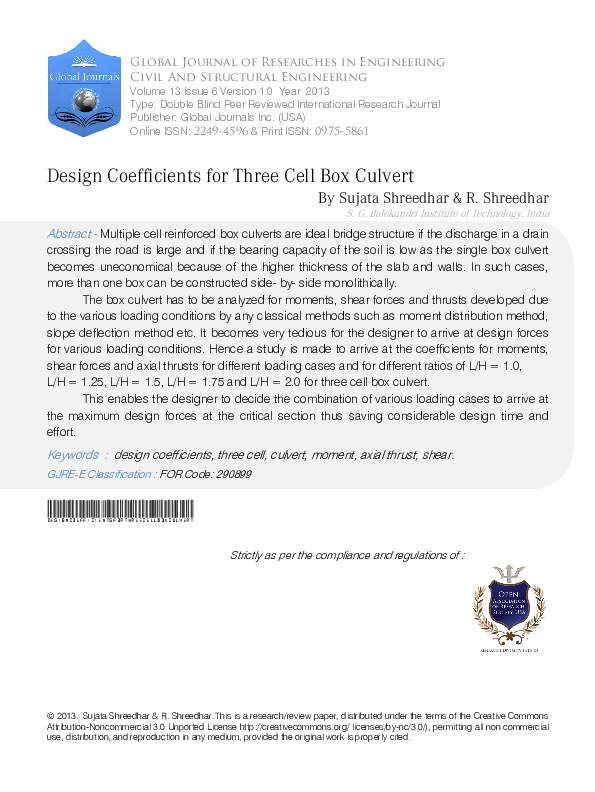 (XLS) Design of box culvert | ahmed albattah - Academia.edu