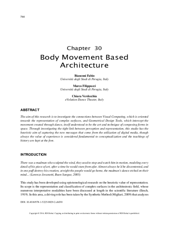 (PDF) Body Movement Based Architecture