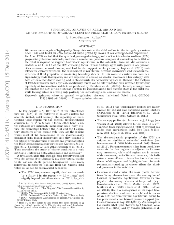 (PDF) Supermodel Analysis of A1246 and J255: On the Evolution of Galaxy ...