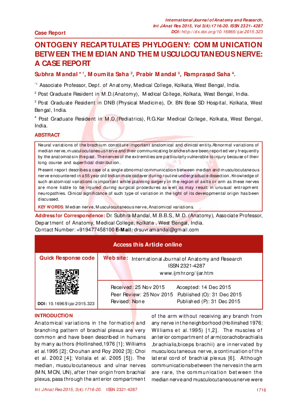 (PDF) Ontogeny Recapitulates Phylogeny: Communication Between the ...